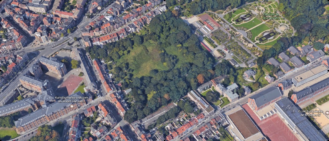 Le betonnage du Donderberg - Laeken.Brussels