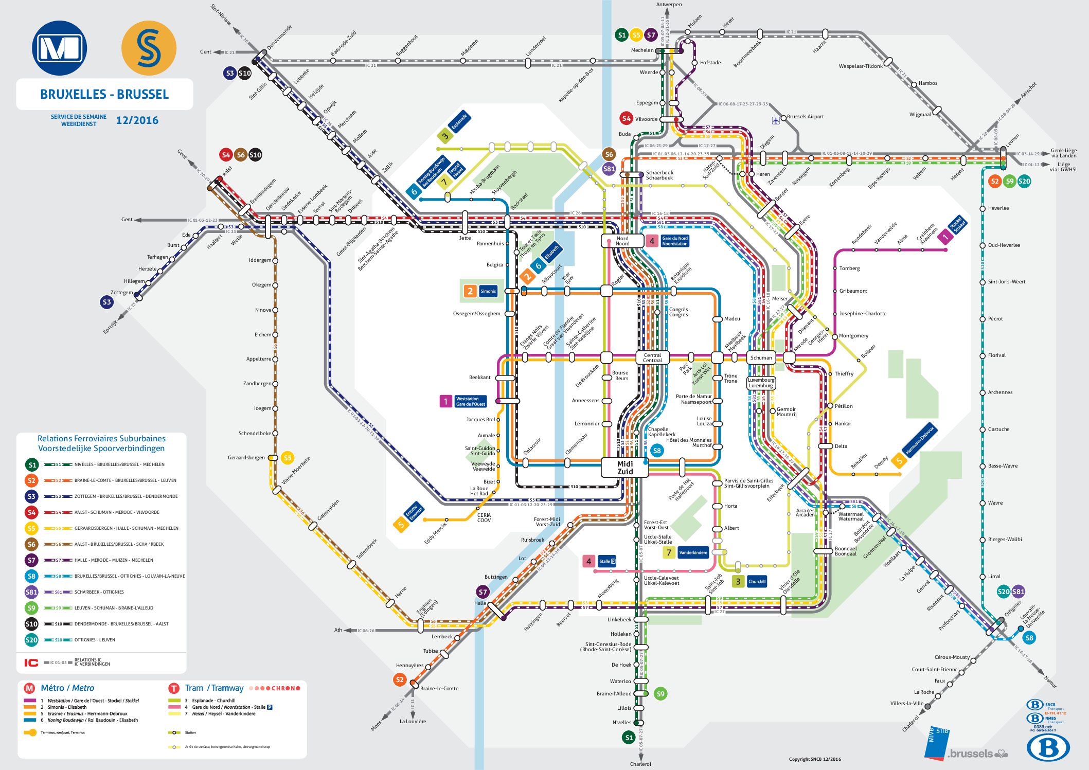 Pour plus de trains S4. Meer S4-treinen (Aalst Schuman Etterbeek ...